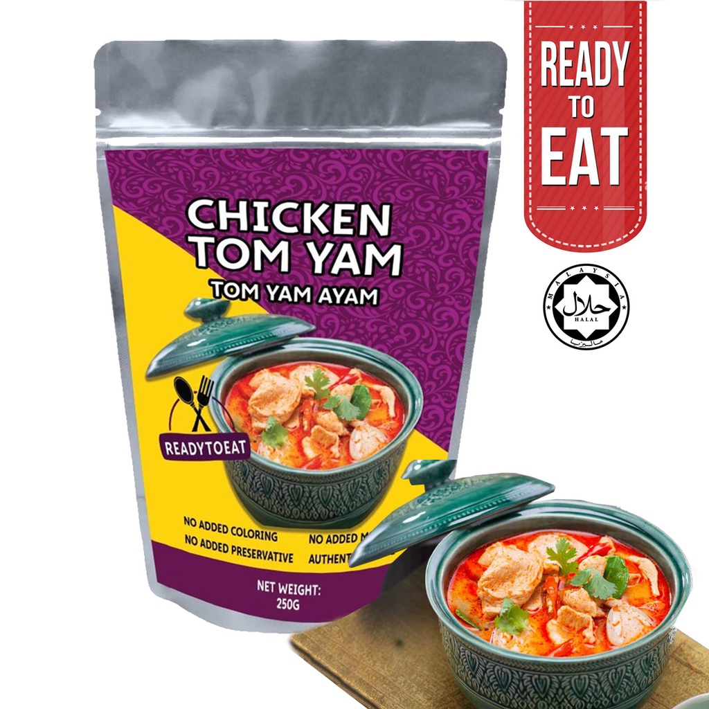 Pasti Halal Tom Yam Ayam Chicken Tom Yam Ready to eat meal , travel ...