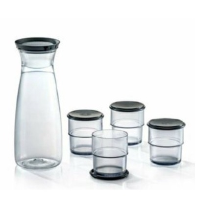 Tupperware Clear Drinking Set/Clear Pitcher/ Clear Glass | Shopee Malaysia