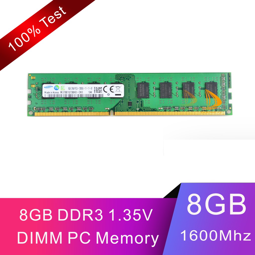 Samsung 8GB PC3L 12800U 2RX8 DDR3 1600MHz Desktop Memory RAM DIMM | Shopee Malaysia