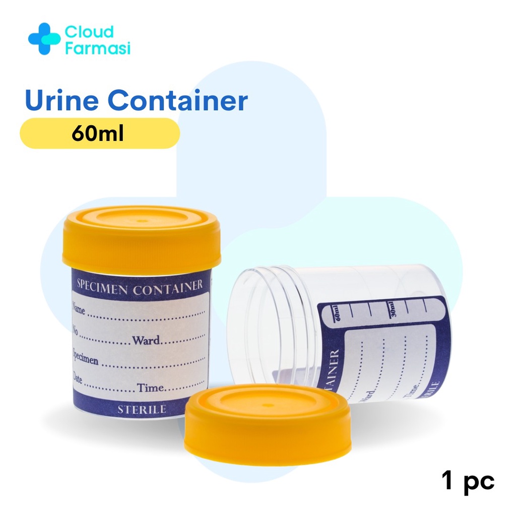 [Cloud Farmasi] Urine Container / Specimen Container Yellow Sterile ...