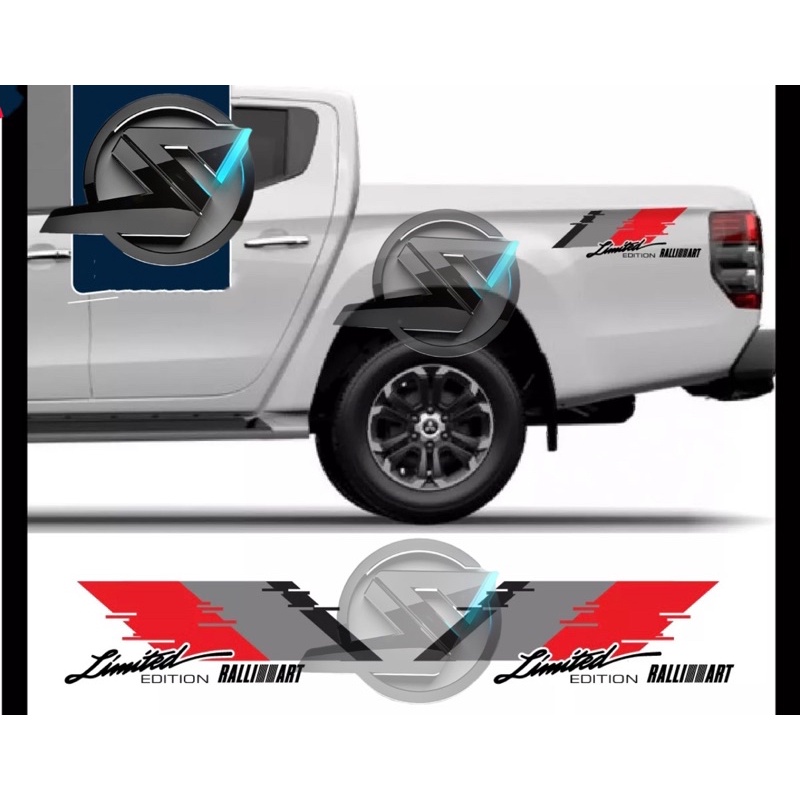 (Ready Stock)S182# Ralliart Limited Edition Car Body Trunk Sticker ...