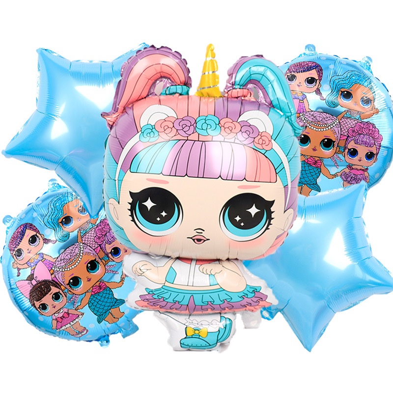 Surprise Doll Balloon Girl Birthday Decoration Cartoon 18-Inch Lol ...