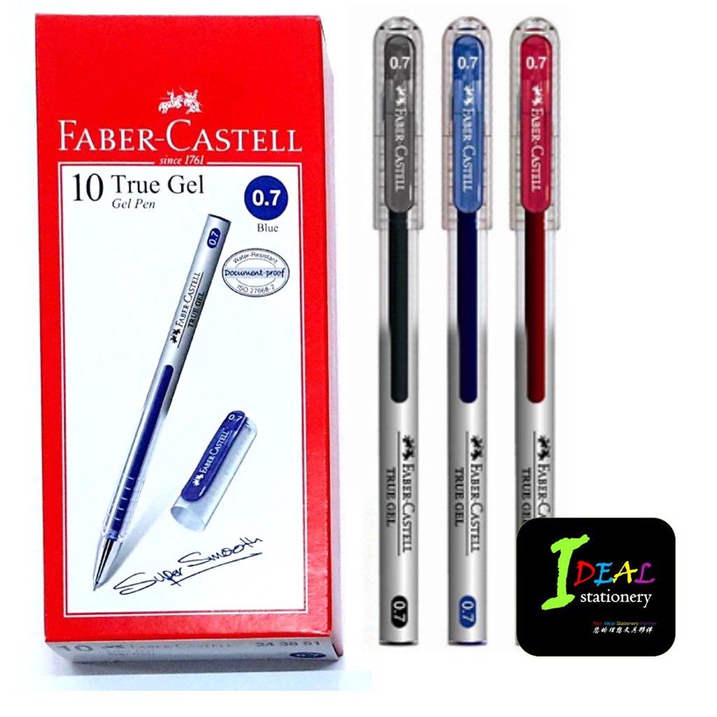 FABER CASTELL True Gel Pen (10pcs/Box) 0.5MM / 0.7MM | Shopee Malaysia