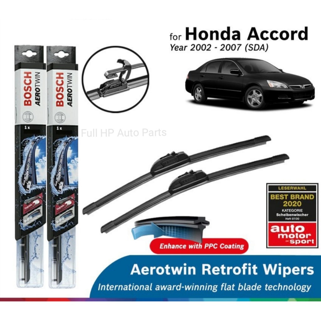 Bosch Aerotwin Retrofit U Hook Wiper Set for H/D Accord SDA 7th Gen (26"/18") | Shopee Malaysia