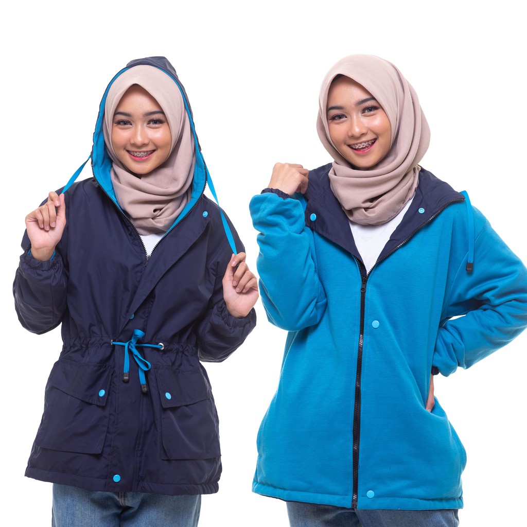 (2 In 1 Jacket) Jacket Women Jacket Hiruka Behind Behind Hodie Girls ...