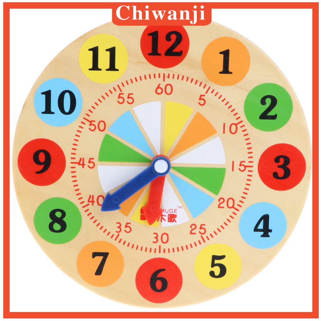 [ChiwanjifcMY] Wooden Time Teaching Aids for | Shopee Malaysia