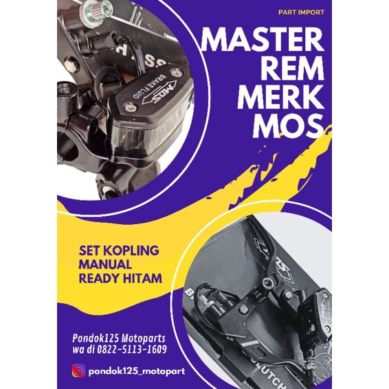 Brake Master Set Imported MOS Hydraulic Brake Master MOS Brake Master ...