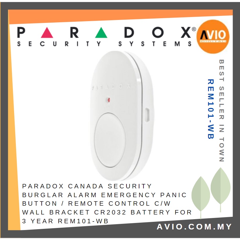 Paradox Canada House Home Burglar Wired Alarm Emergency Panic Button ...