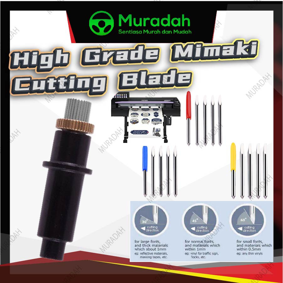 [ReadyStock]High Grade 30/45/60 Degrees For Mimaki Brand Cricut Cutting ...