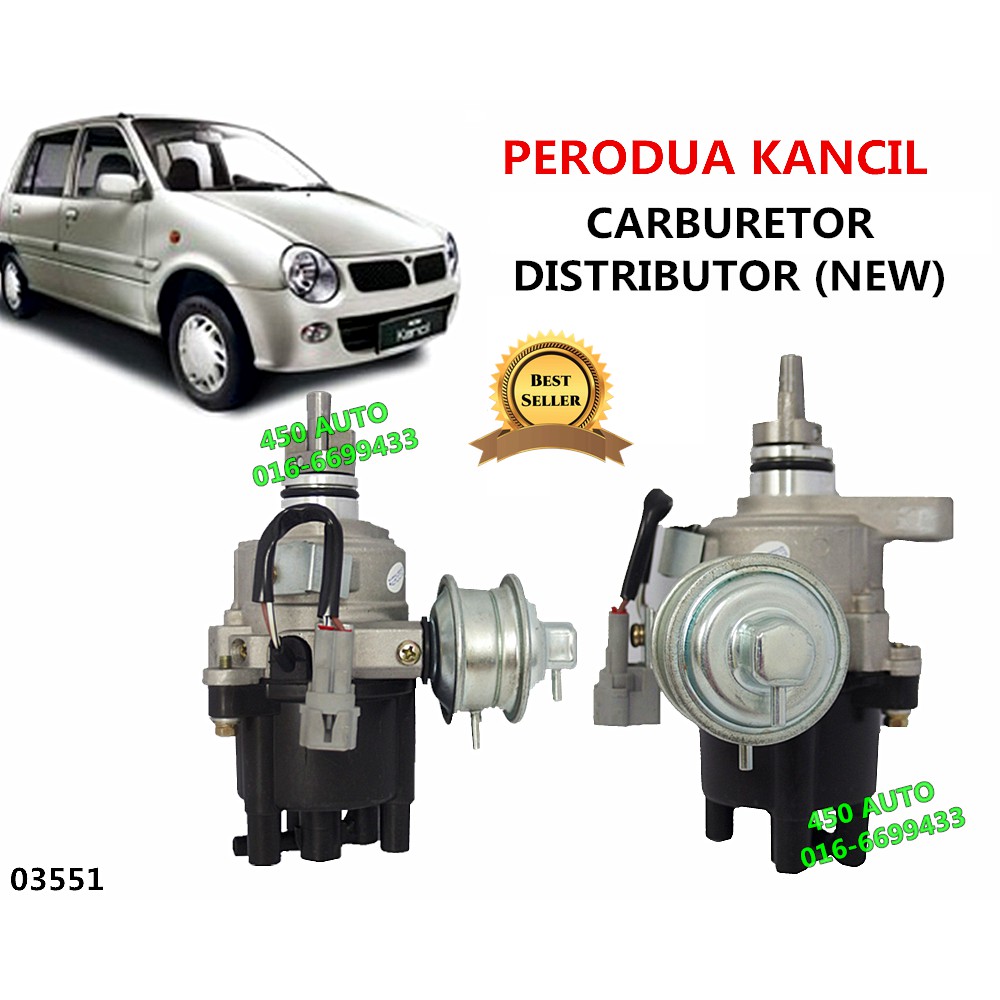 PERODUA KANCIL DISTRIBUTOR (NEW) 660 850 L200 L2 EF IGNITION COIL PLUG ...