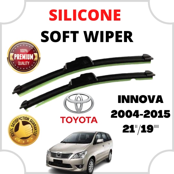 TOYOTA INNOVA 2004-2015 SILICONE SOFT CAR WIPER (2PCS/SET) | Shopee ...