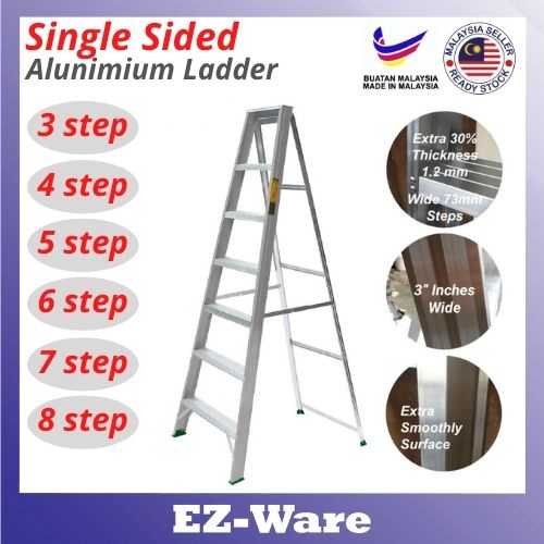 A1 High Quality 3/4/5/6/7/8 Step Aluminium Ladder / Tangga - Single ...