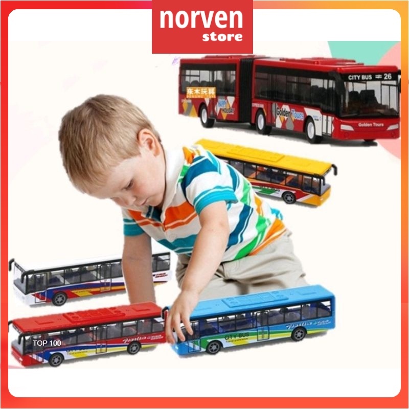 Rapid Bus London Bus toys for kids City Bus Alloy Pull Back Vehicles ...