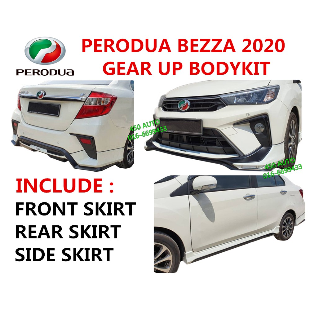 PERODUA BEZZA 2020 GEAR UP BODYKIT SKIRTING | Shopee Malaysia