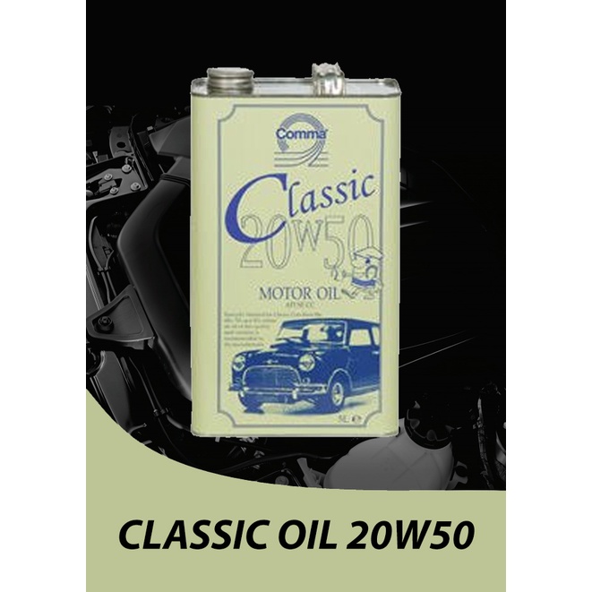 Comma Classic Motor Oil 20W50 Mineral Engine Oil (5L) | Shopee Malaysia