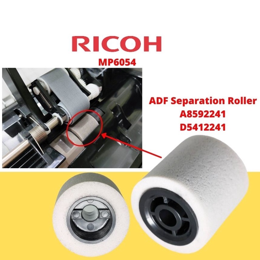 Ricoh MPC3503 ADF Separation reverse Roller A8592241 ORIGINAL MPC4000 ...