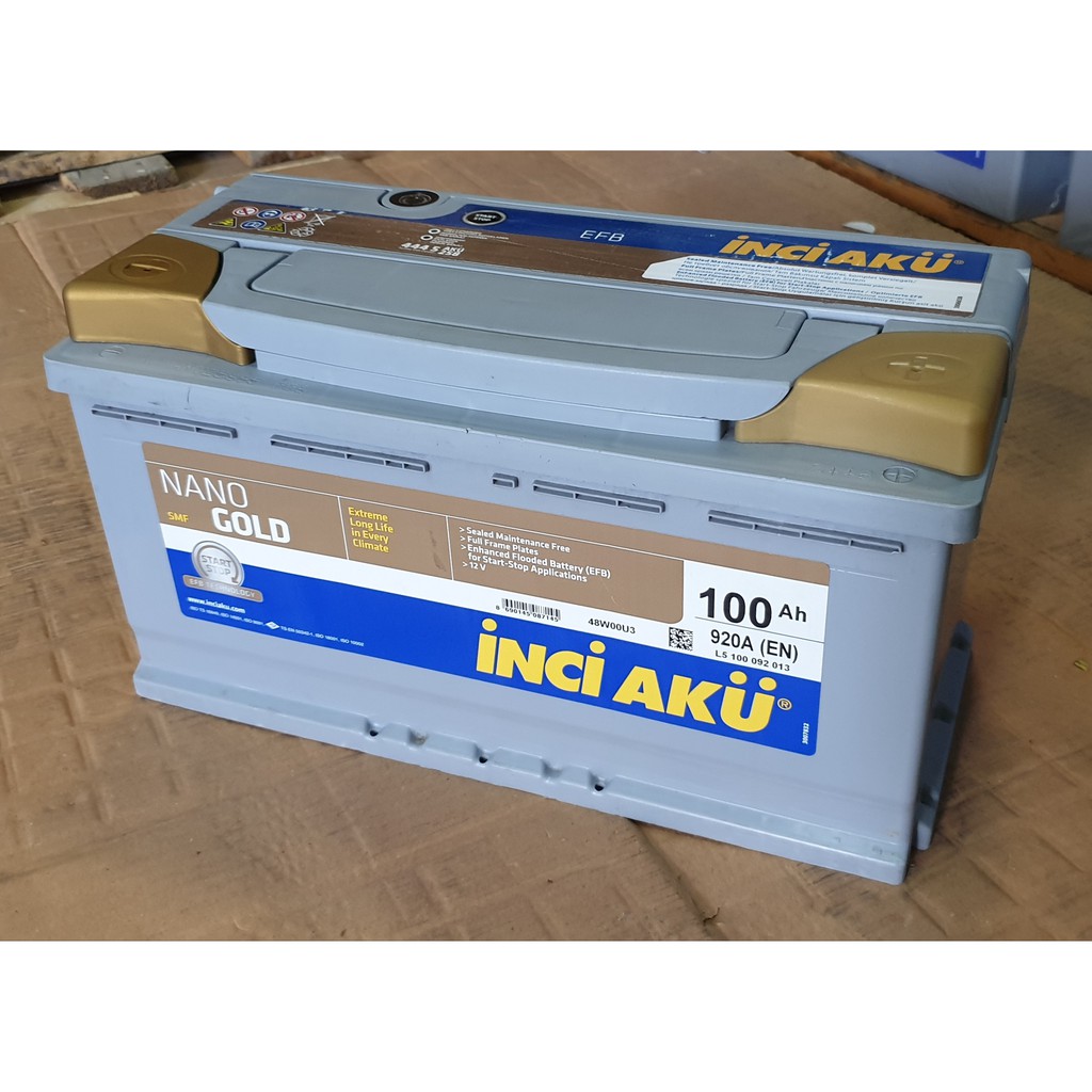INCI AKU EFB DIN100 L5 Nano Gold Maintenance Free Battery | Shopee Malaysia