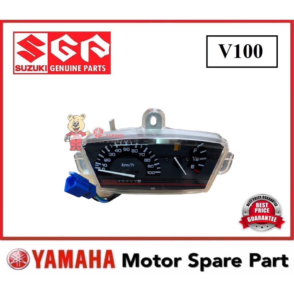 SUZUKI V100 METER ASSY 0 SPEEDOMETER SPEEDO METER JARUM TANK MINYAK V ...