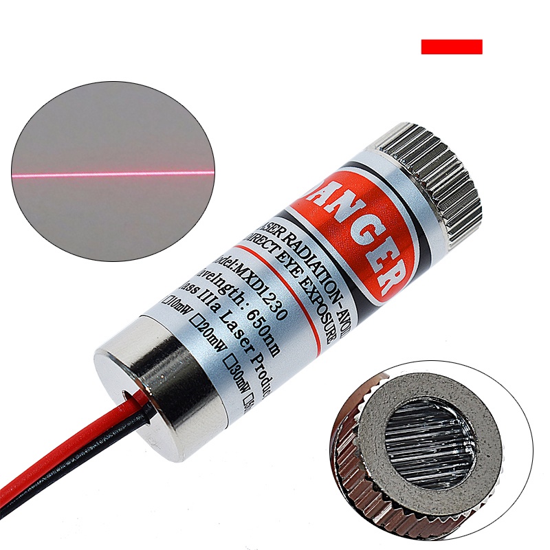 Red Point / Line / Cross Laser Module 5mW 650nm Focus Adjustable Laser ...