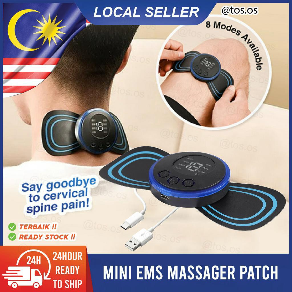 Portable EMS Mini Electric Massager Patch Stimulator Muscle Pain Relief ...