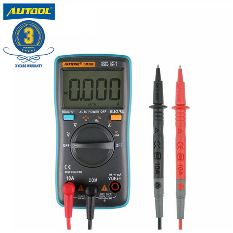 AUTOOL DM200 Multimeter Multimeter Digital AC DC Autoranging Voltage Electronic Circuit ...
