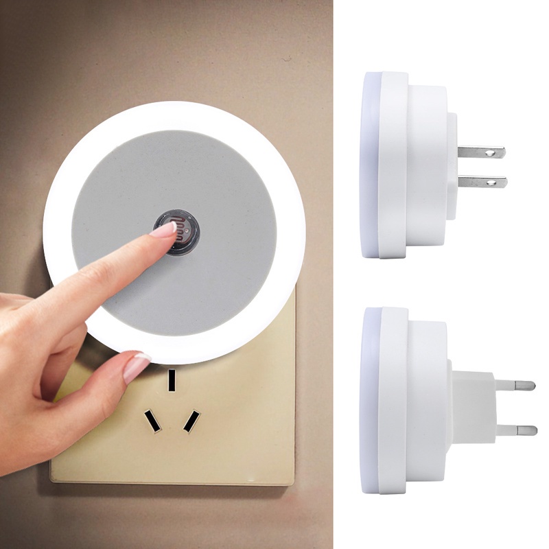 LED Warm Light Night Lamps / Plug-in Round Sensor Lights for Home Decor ...