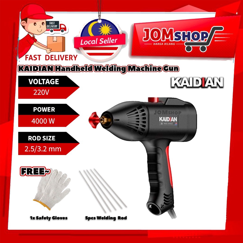 FREE ROD!! KAIDIAN 220V Mini full Automatic Copper Hand-held Welding ...
