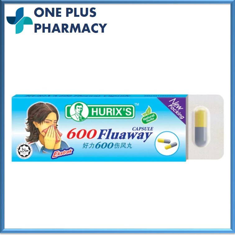 Hurix's 600 Fluaway Capsule 6's [EXP 10/2025] | Shopee Malaysia