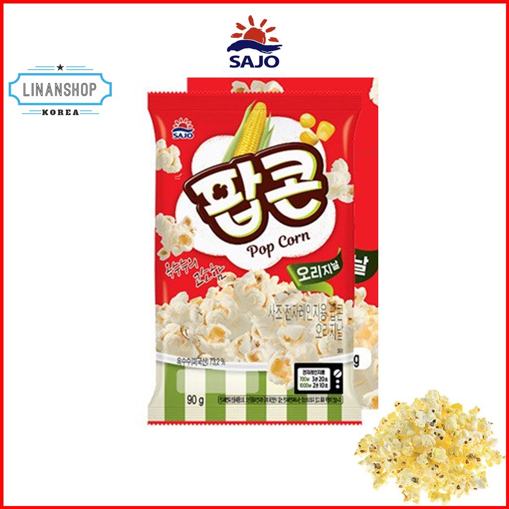 [SAJO] Korean Popcorn Original for Microwave Use 90g | Shopee Malaysia