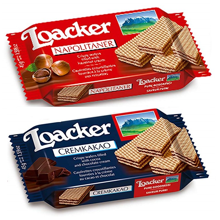 LOACKER Classic Wafer - Napolitaner/Cremkakao (45g) | Shopee Malaysia