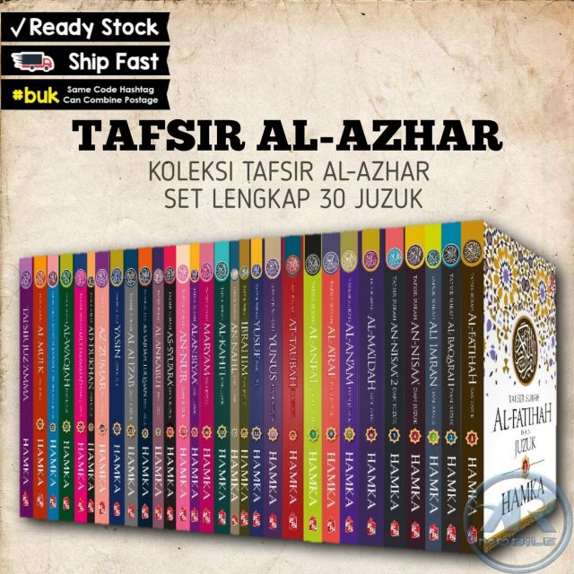 💥 READY STOCK 💥 SET LENGKAP TAFSIR AL-AZHAR 30 JUZUK ( JUZUK 16 - 30 ...