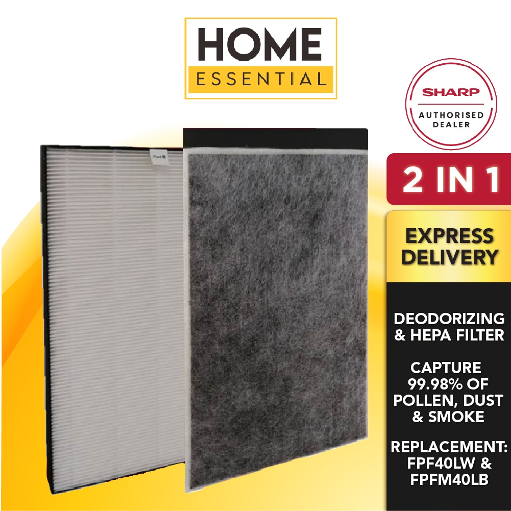 Sharp HEPA Replacement Filter FZF40SFE For Air Purifier FPF40LW ...