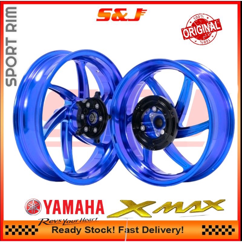 VRX CNC SPORT RIM SET 6 BATANG CAS TING RIM FRONT 350-15 REAR 400-14 ...