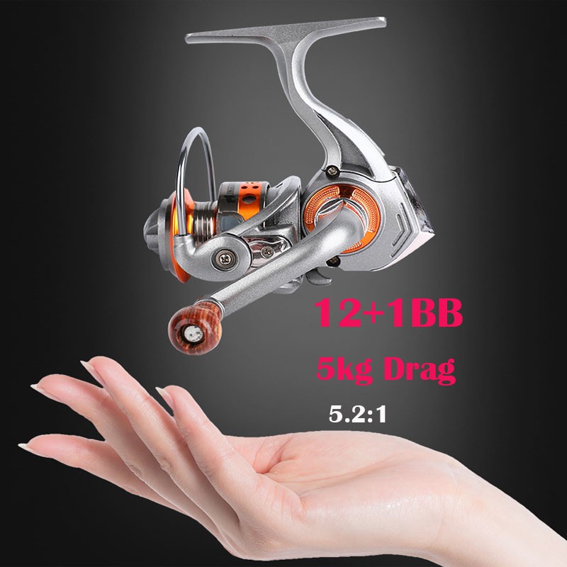 Best Cheap Mini 500 800 Spinning Reel 5kg drag Small All metal Spool ...