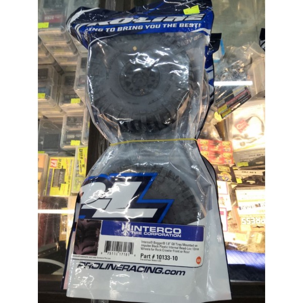 PRO-LINE INTERCO BOGGER MOUNTED 1.9INCH G8 ROCK TERRAIN TIRES W ...