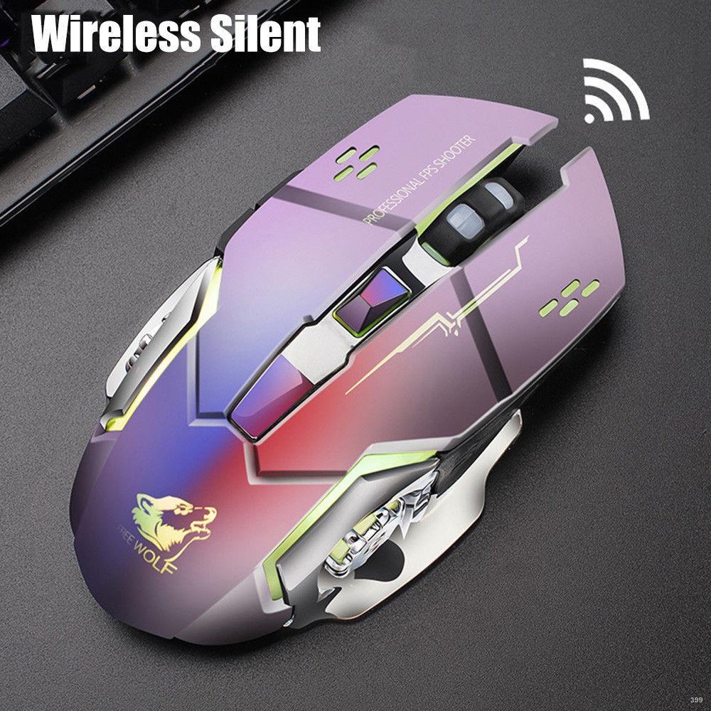 ♕Rechargeable X8 Wireless Silent LED Backlit USB Optical Ergonomic ...