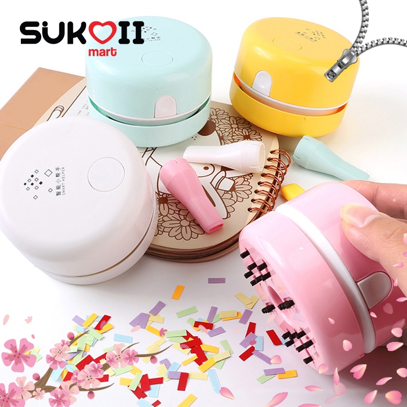 SKOI Mini Desktop Vacuum Cleaner Handheld Cordless Tabletop Vacuum ...