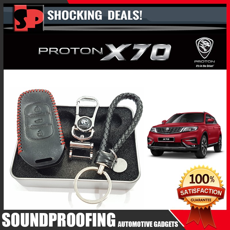 Proton X70 Keyless Remote Car Key Genuine Leather Key Cover | Shopee ...