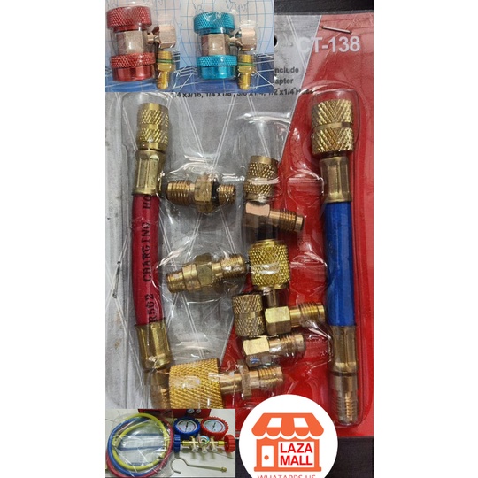 Car Air Conditioning Refrigerant R12 connector Can Tap Dispenser Valve ...