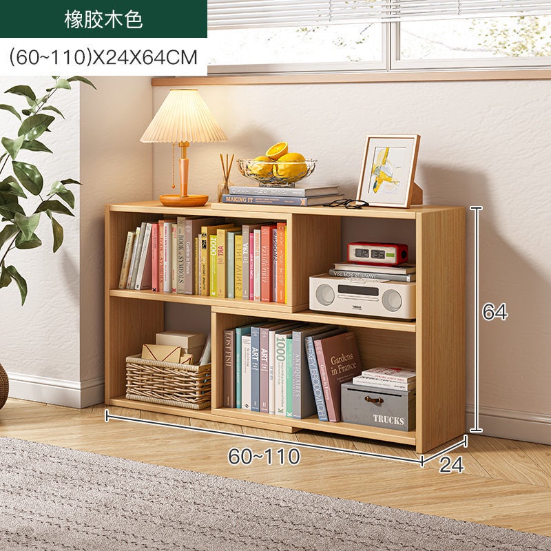 Nordic Style Book Case Corner Rack Bookcase Retractable Bookshelf Storage Shelving Gersby