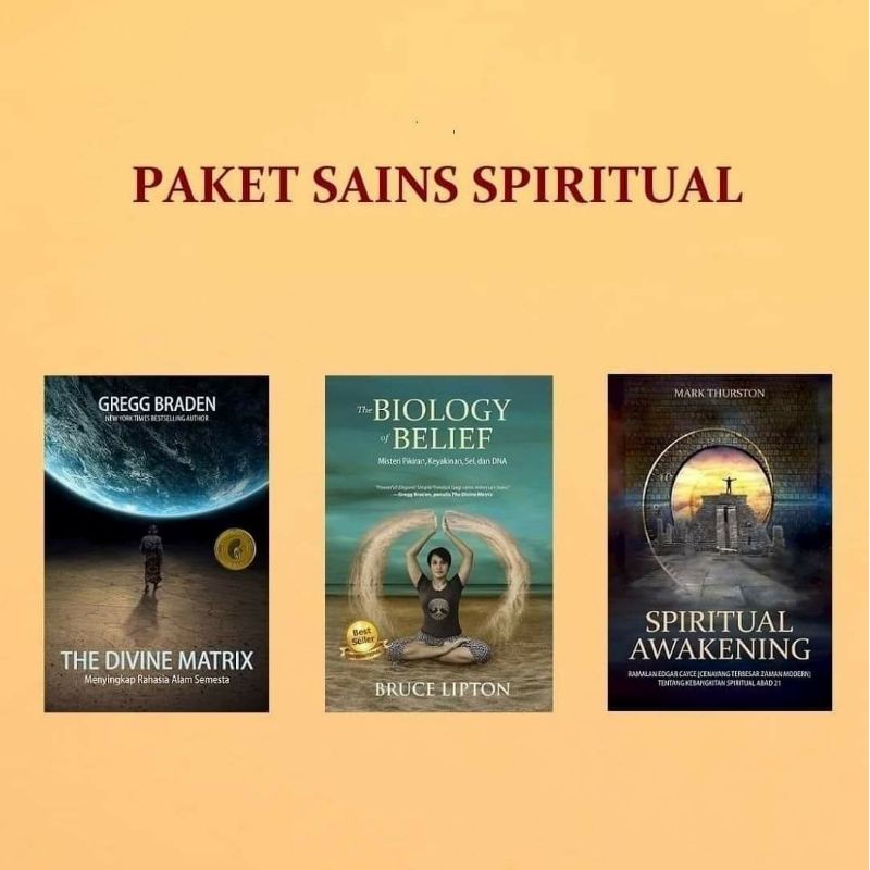 Package of 3 Spiritual Science Books (Divine Matrix, Biology of Belief ...