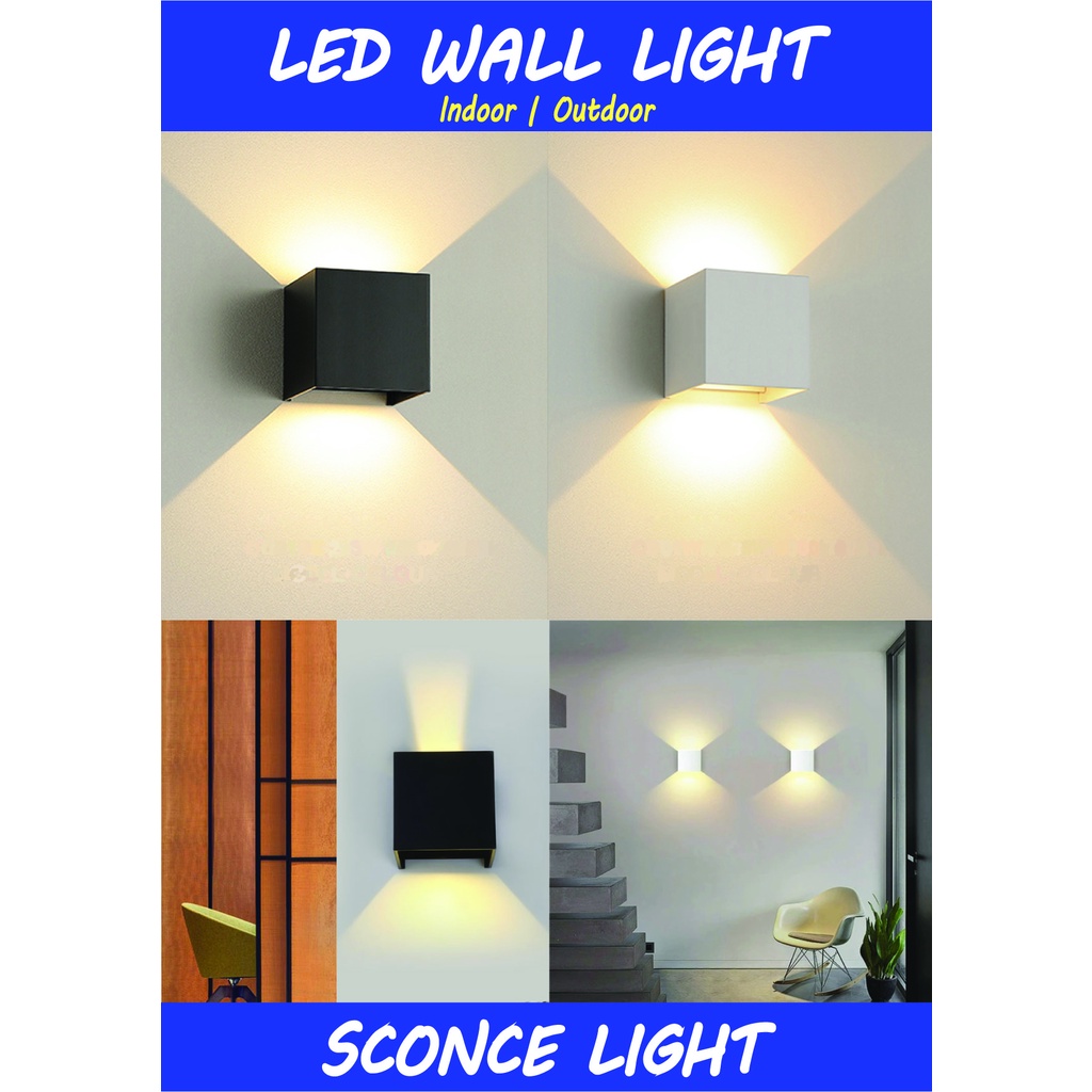 Decorative LED Wall Light Modern Sconce Lighting Lampu Hiasan | Indoor ...