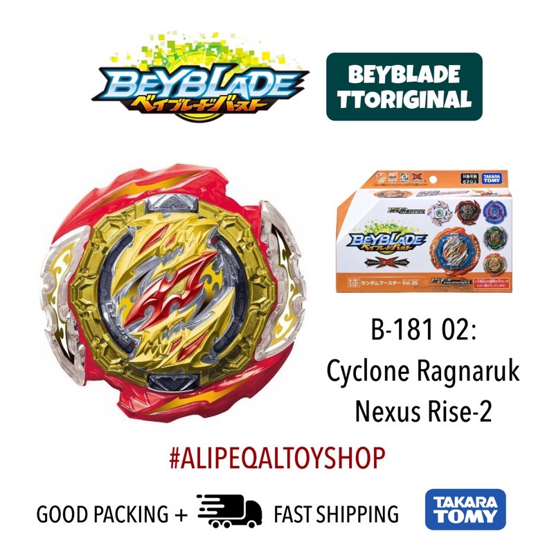 B181-02 : RB25 Cyclone Ragnarok Nexus Rise-2 Beyblade Takara Tomy ...