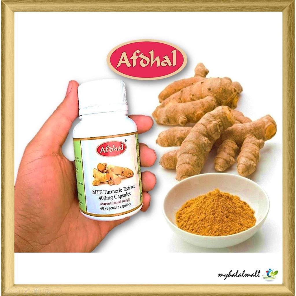 Kapsul Kunyit Tumeric AFDHAL- Natural (60 CAPSULES) Wellness ...