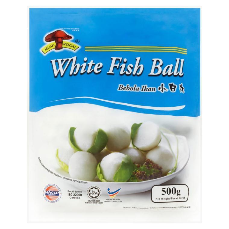 Mushroom White Fish Ball (500g) | Shopee Malaysia