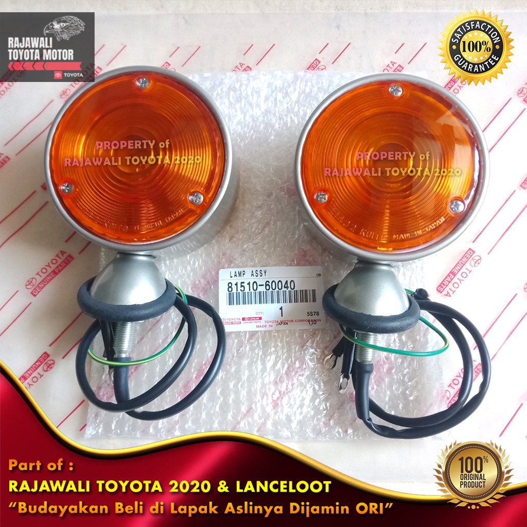 Hardtop Front Turn Signal Lights 1F Round BJ40 & FJ Left & Right Turn ...