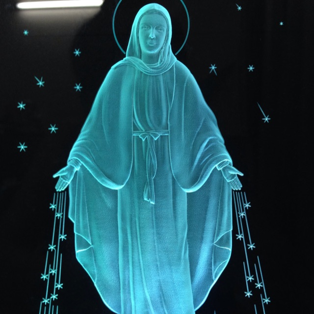 Electric paintings, altar statues, Catholics, color-changing led mica ...