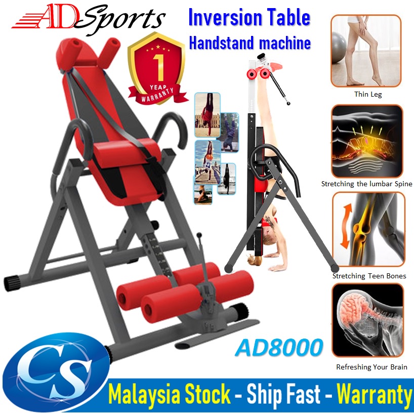 ADSports AD8000 Inversion Table Therapy Handstand Machine Upside Down ...
