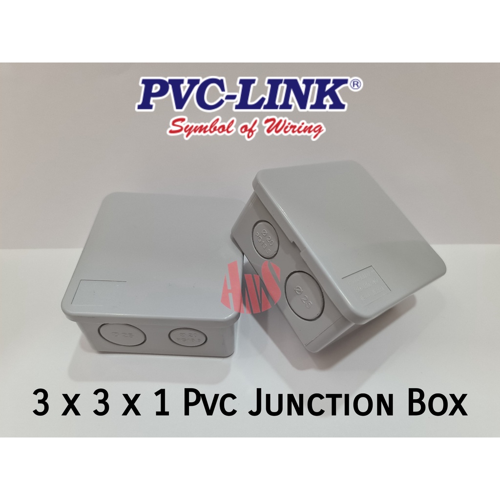 Pvc Link 3 x 3 x 1 331 ABS Weatherproof Enclosure Junction Box Clip ...