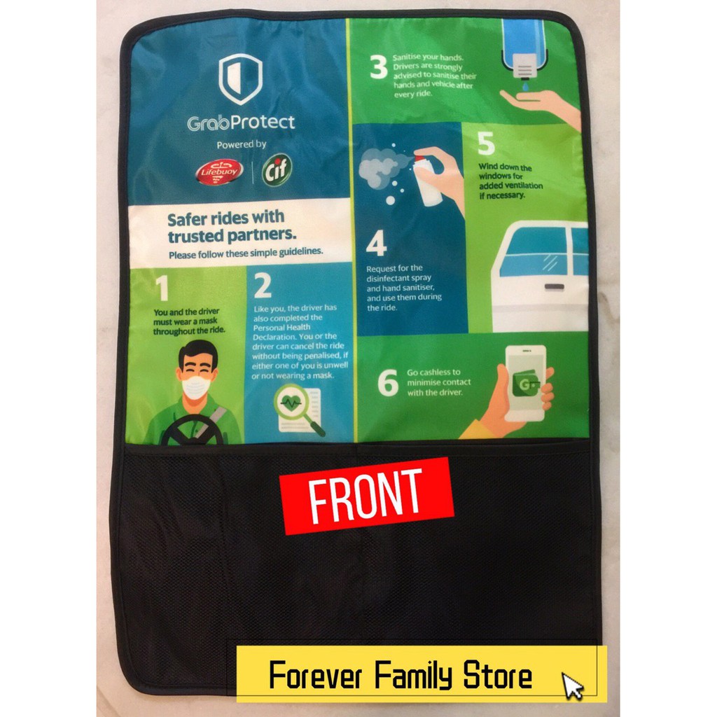 GRAB PROTECT CAR BACK SEAT HANGER for GRAB DRIVER | Shopee Malaysia